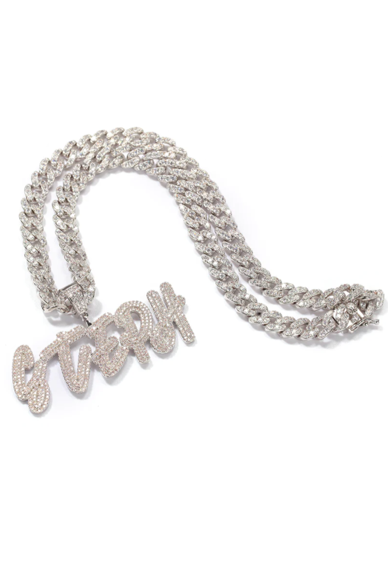 DELUX CUBAN LINK CUSTOM NAME NECKLACE - Luxiiva