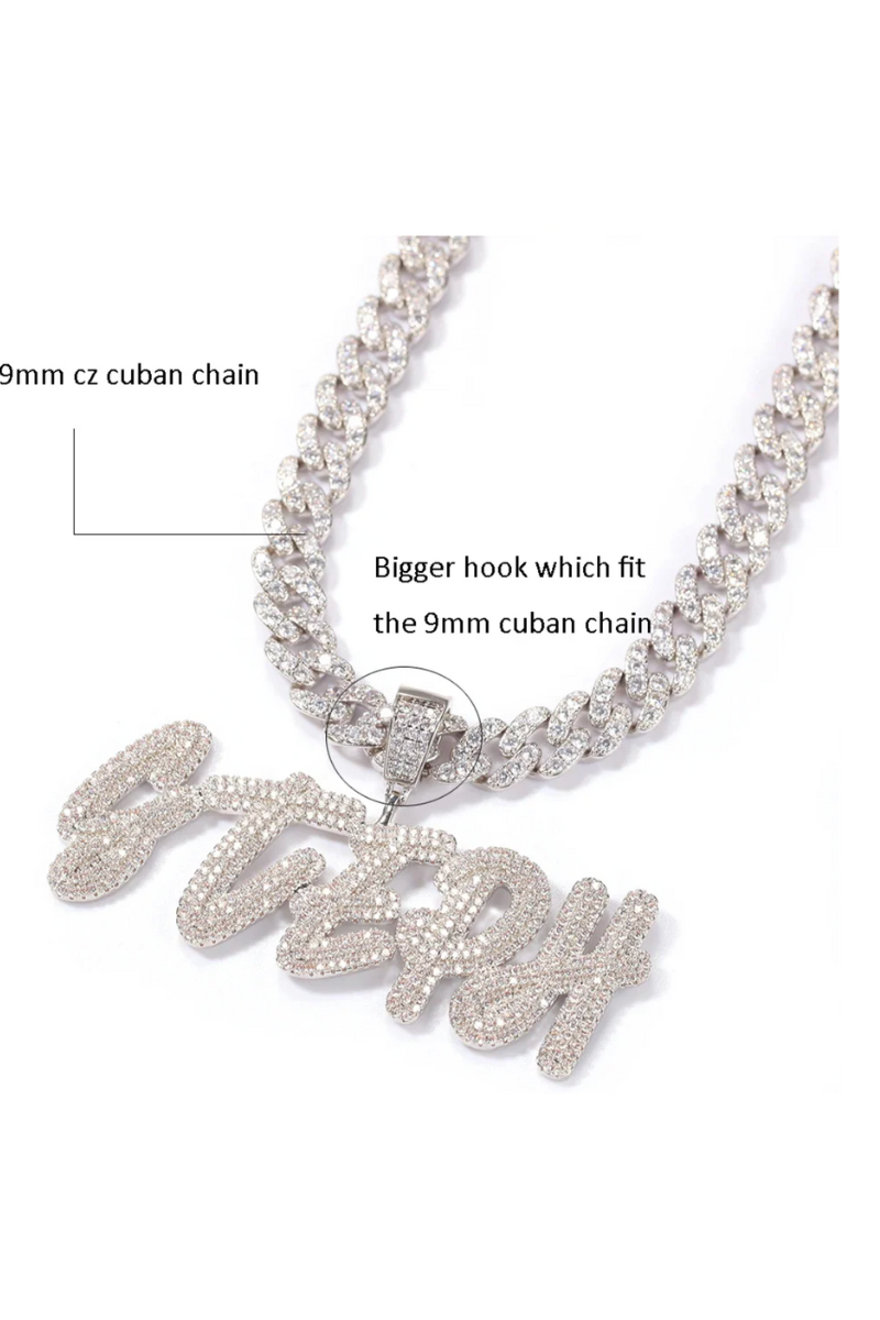 DELUX CUBAN LINK CUSTOM NAME NECKLACE - Luxiiva